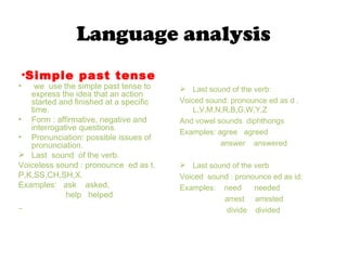Language analysis | PPT