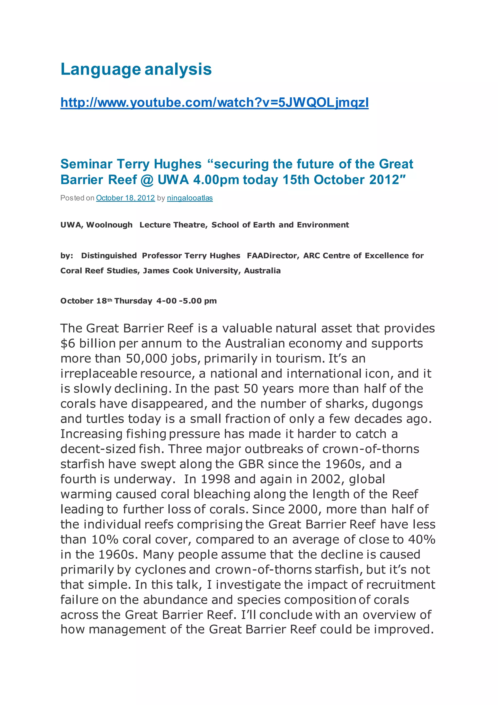 Language analysis | DOCX