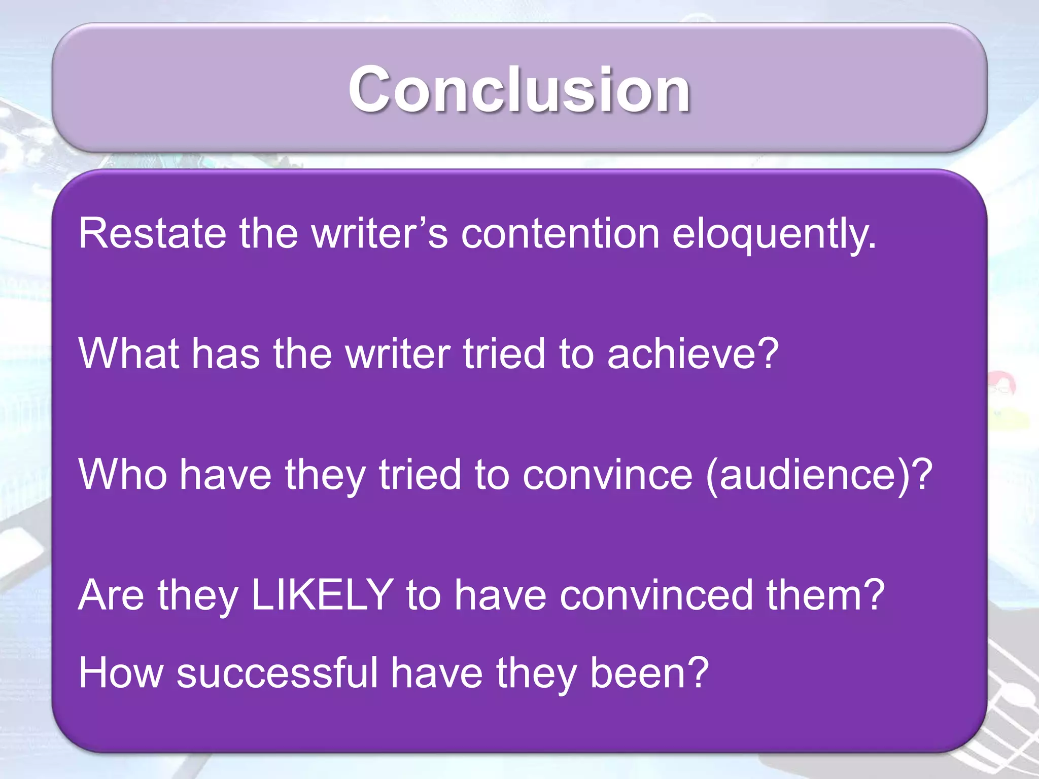 Structure of a Language Analysis Essay | PDF