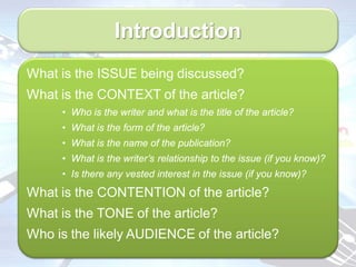 Structure of a Language Analysis Essay | PDF