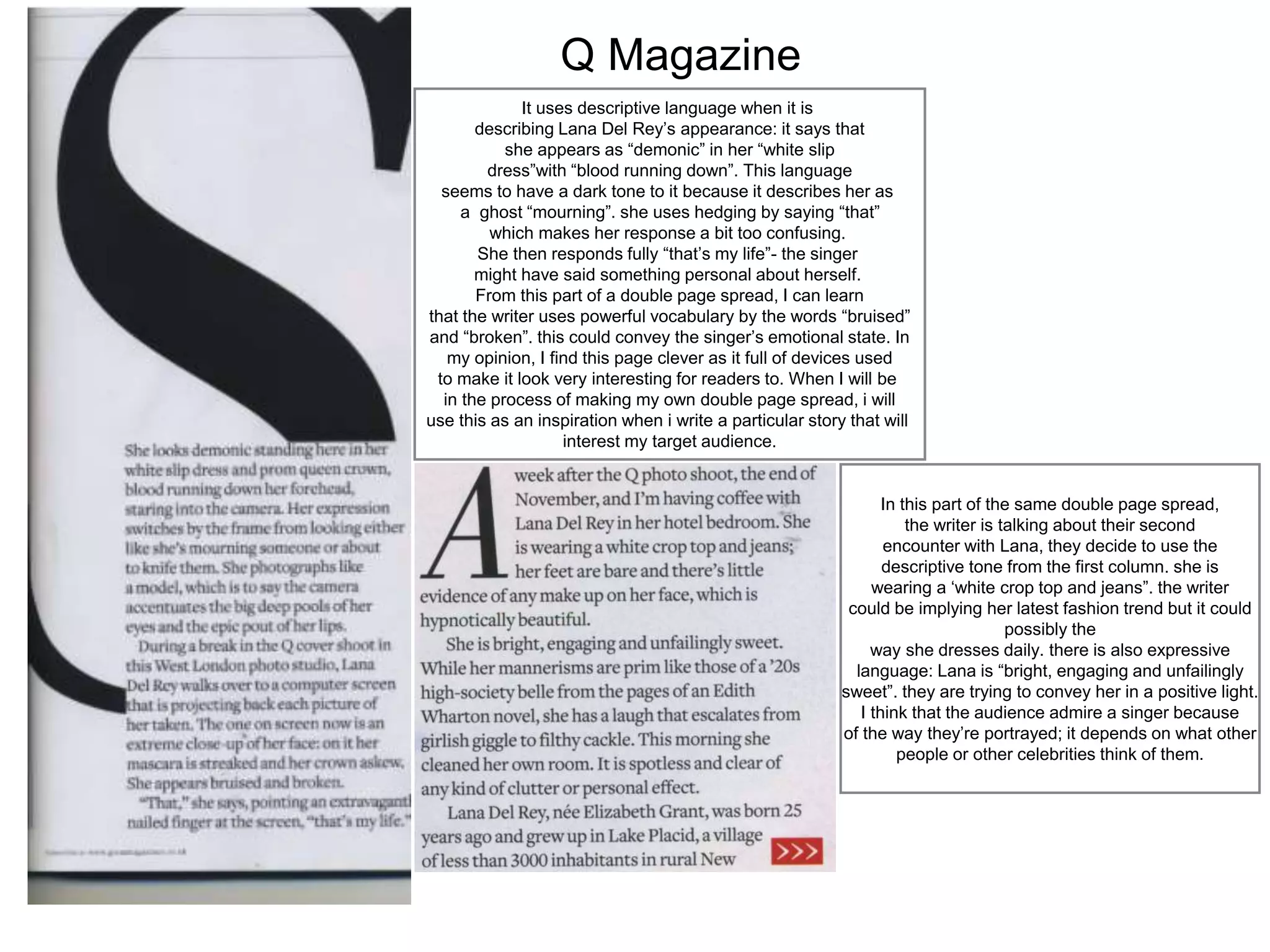 Language analysis in music magazines | PPTX