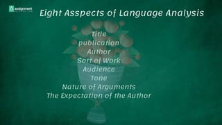 Language analysis ppt | PPTX