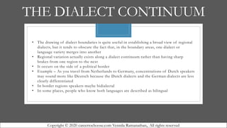 Language and Regional Variation | PPTX