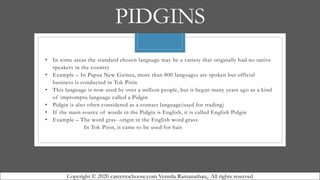 Language and Regional Variation | PPTX