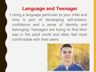 Language and age in linguistics by Youcef Harizi | PPTX