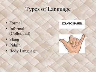 Language and communication | PPT