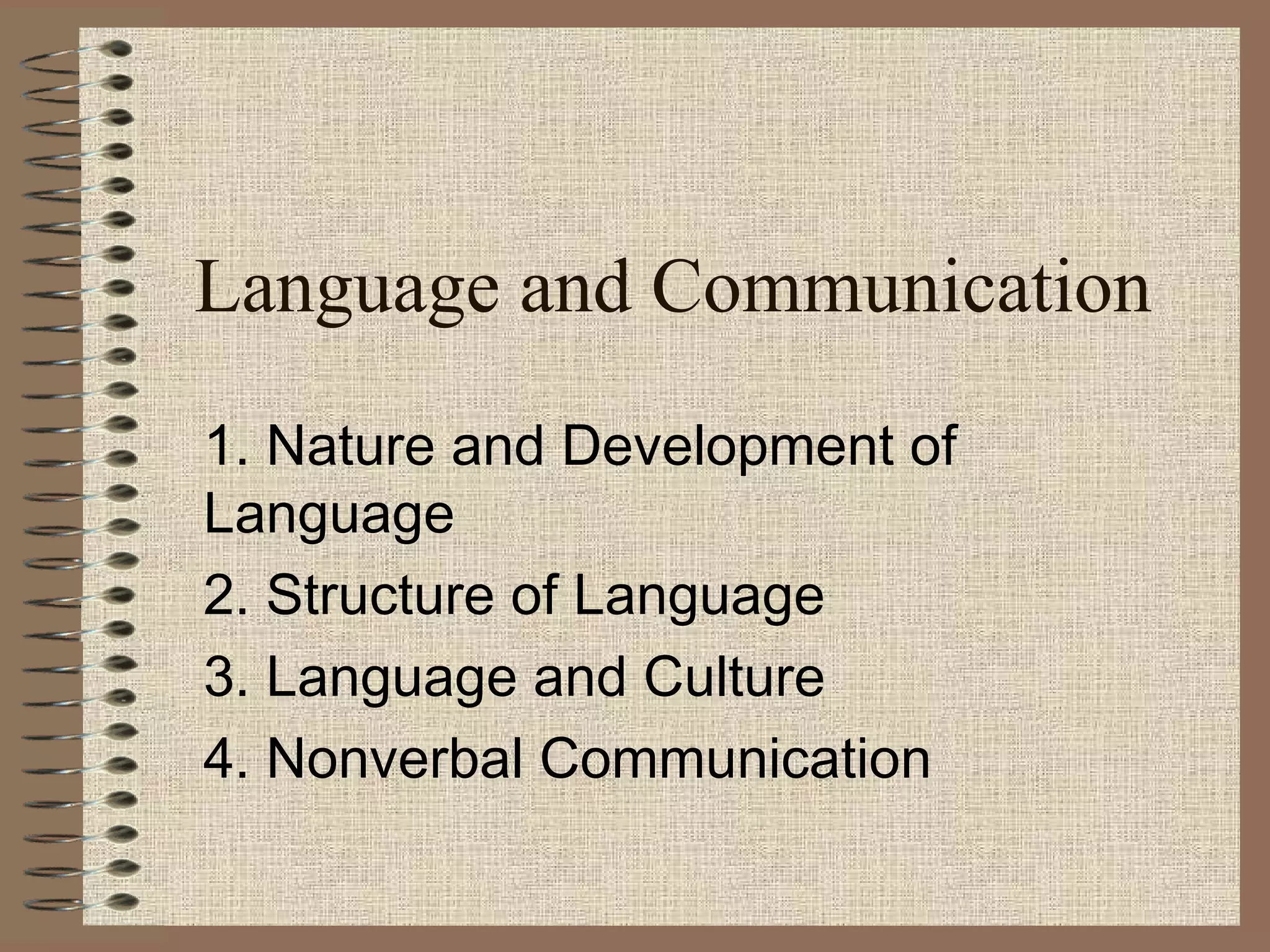 Language and communication | PPT