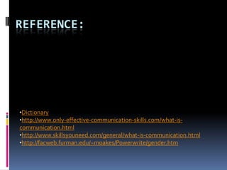 Language and communication | PPTX