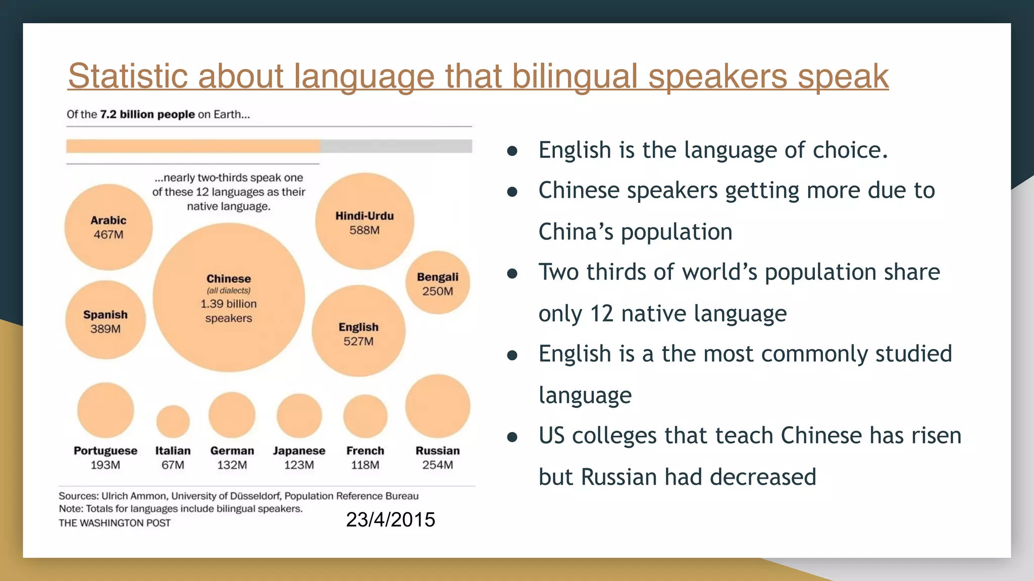 The importance of learning another language. | PDF