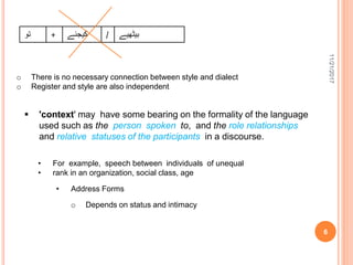 Language and context | PPTX