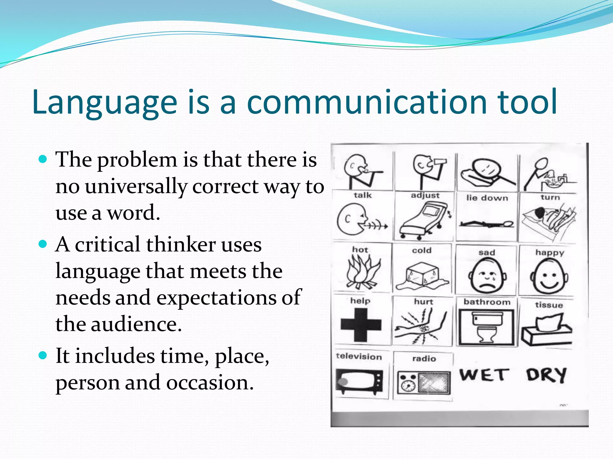 Language and Critical Thinking (Hatice Bilen) | PPTX