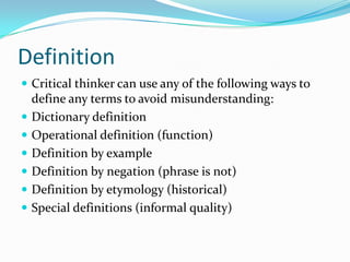 Language and Critical Thinking (Hatice Bilen) | PPTX