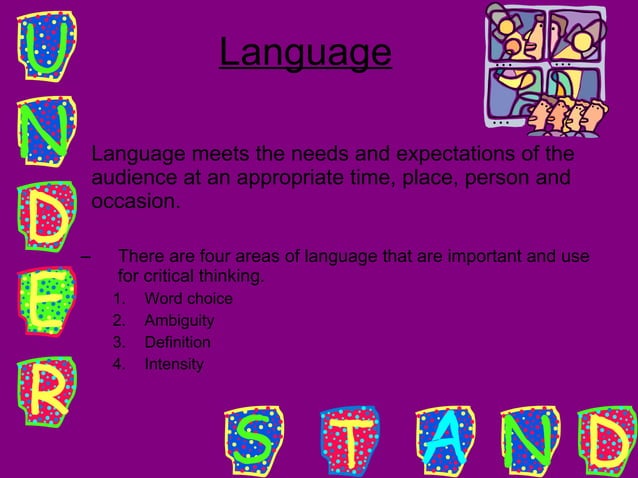 Language and critical thinking | PPT