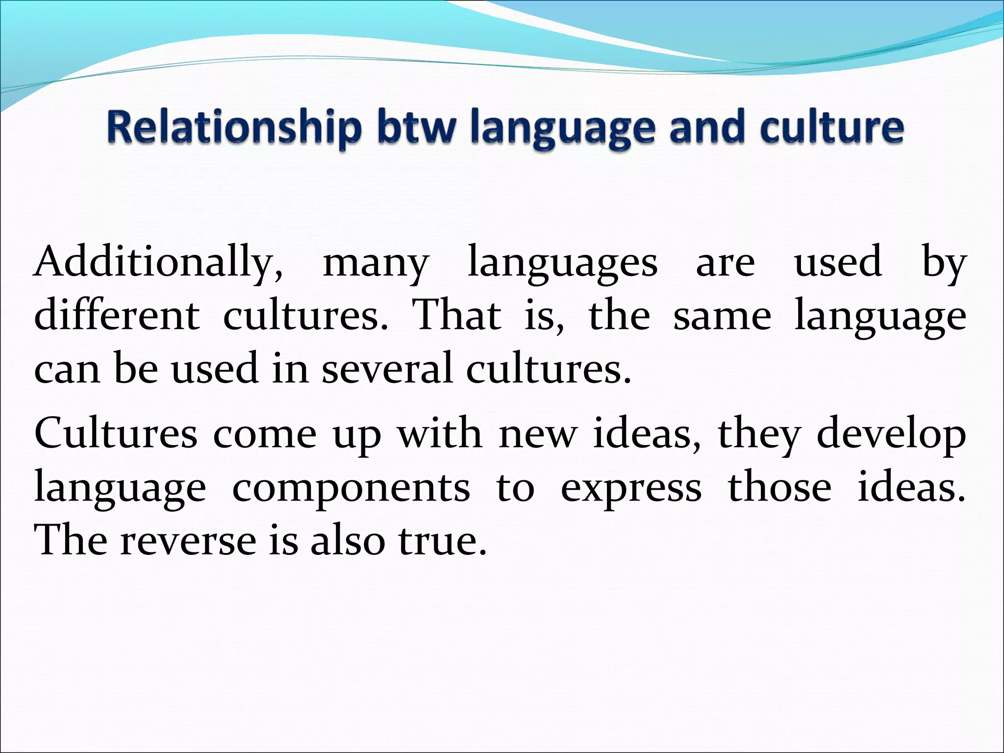 Language and culture | PPT