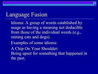 Language and culture. culture fusion. revised. | PPT