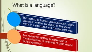 Language and dialect | PPTX