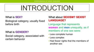 Language and gender | PPTX