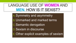 Language and gender | PPTX