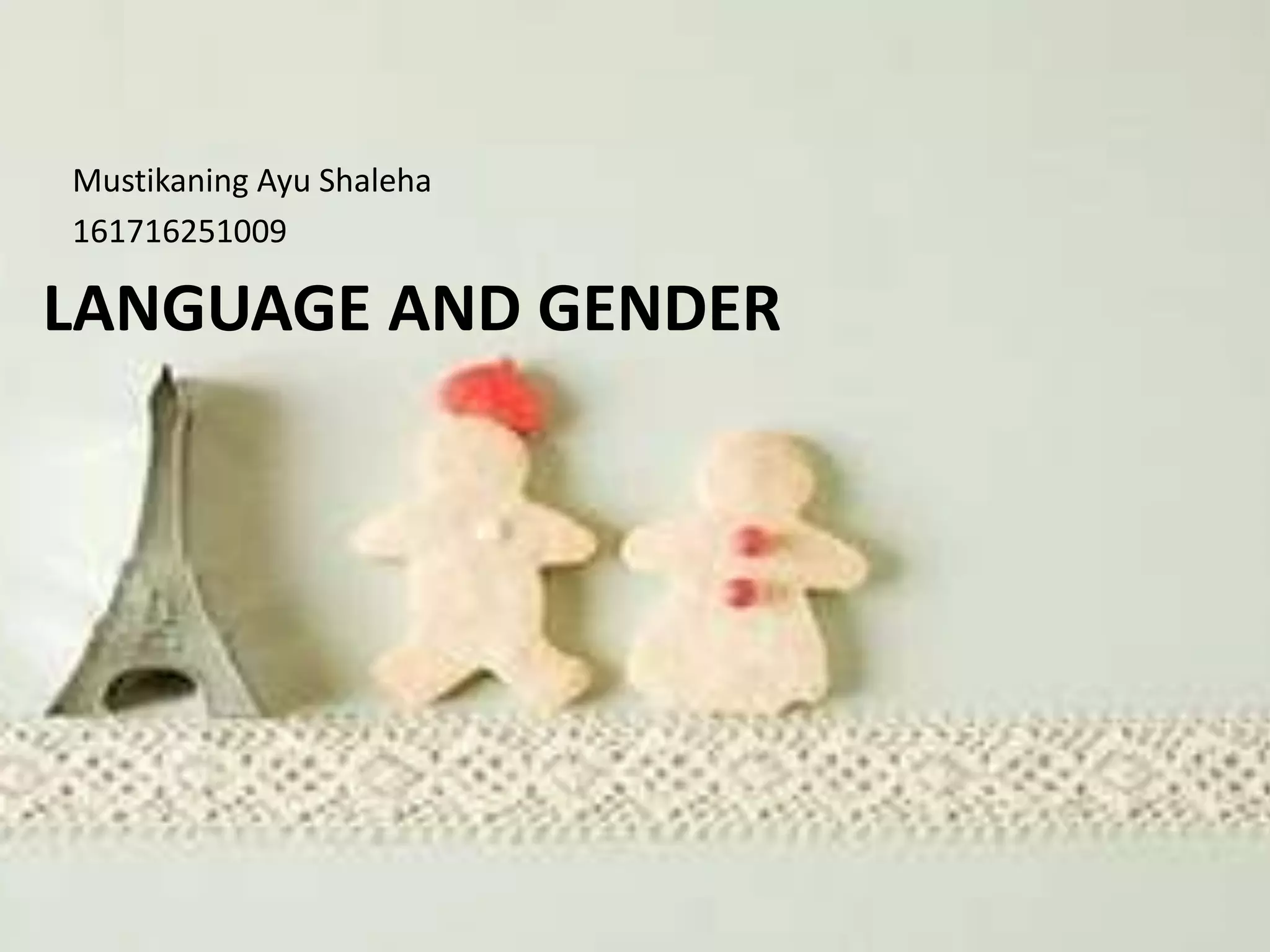 Language and gender | PPTX