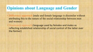 Language and gender | PPT