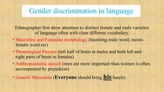 Language and gender | PPT