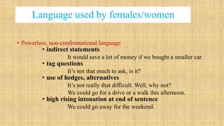 Language and gender | PPTX