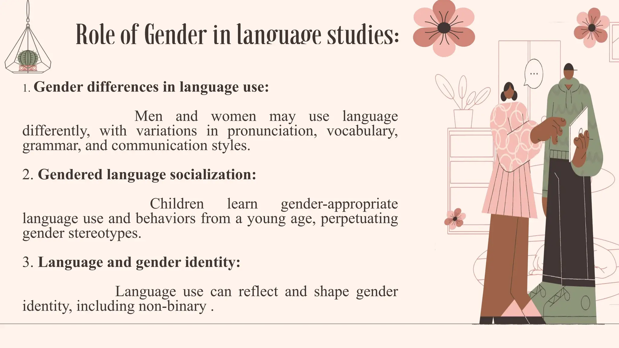 Language And Gender Differences Between Language And Gender Pptx