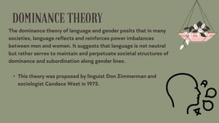 Language and Gender. Differences between Language and Gender | PPTX
