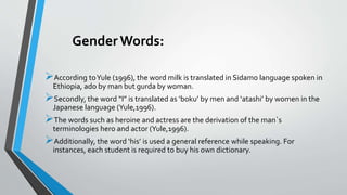 Language and Gender by Muhammad Ahmad | PPTX