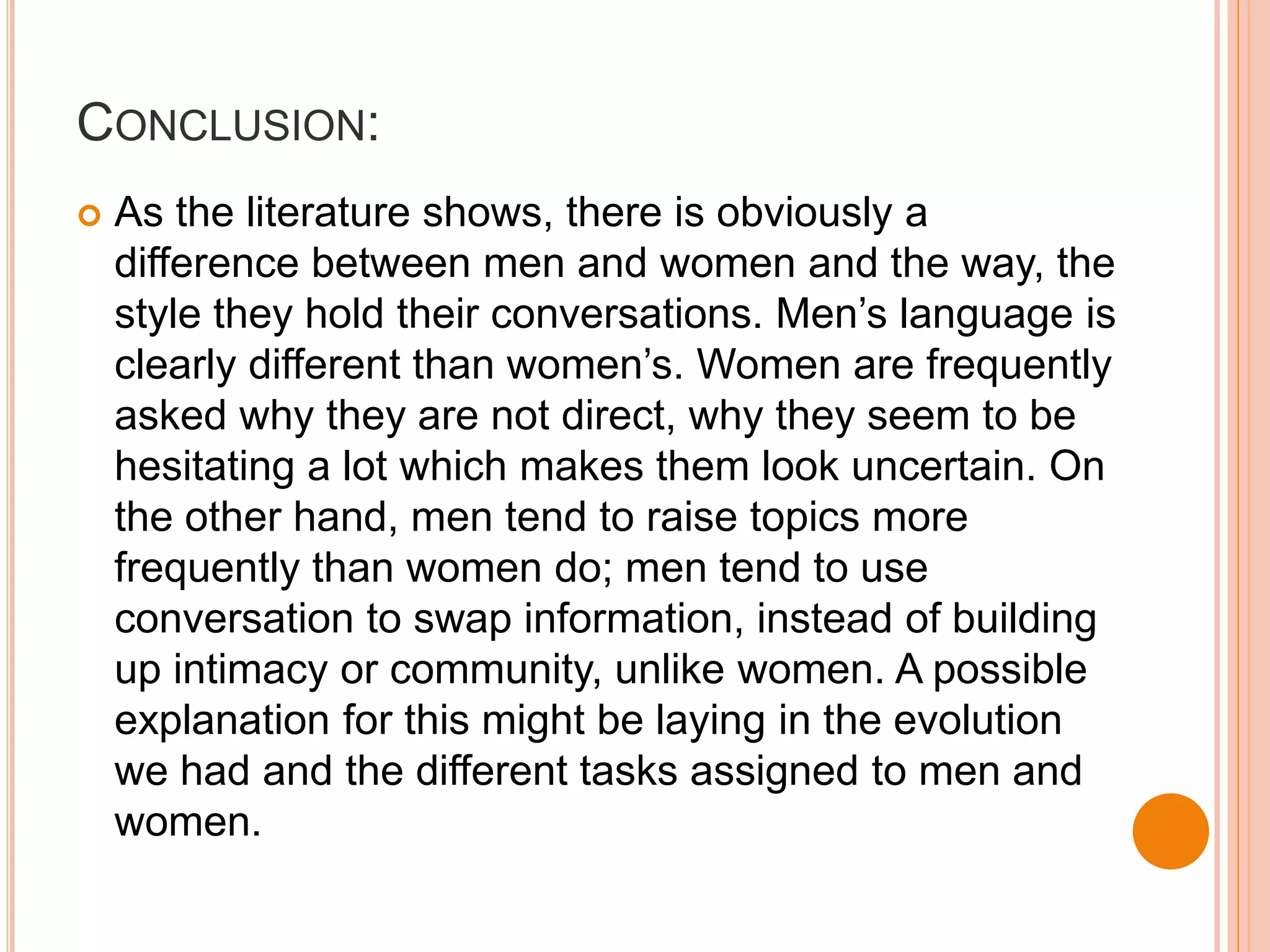 Language and gender presentation | PPTX