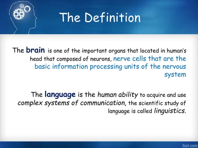 Language and Human's Brain | PPTX