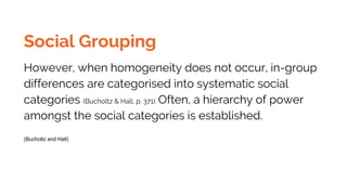 Sociolinguistics - Language and identity | PPTX