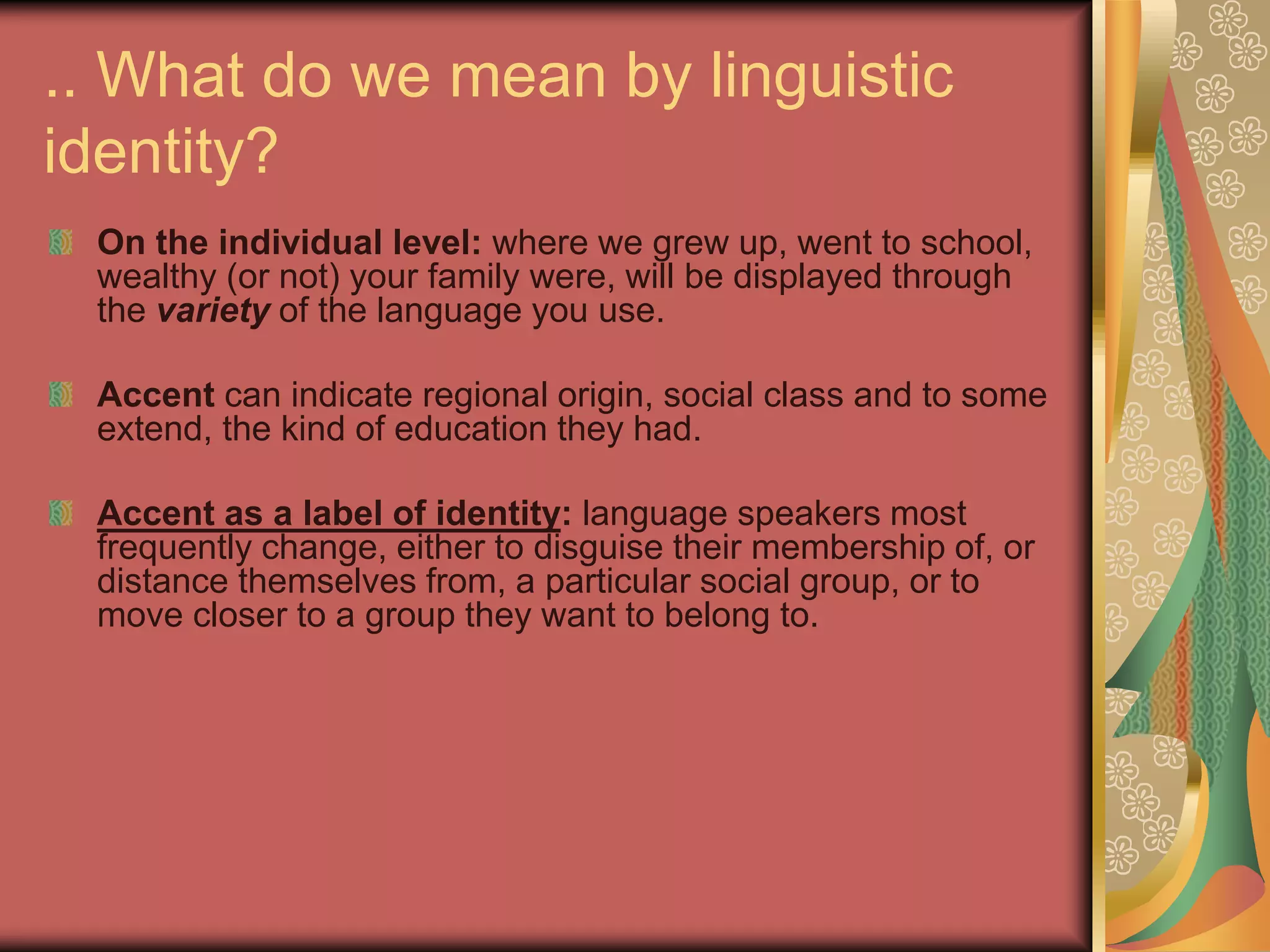 language and identity.ppt