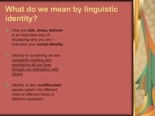 language and identity.ppt