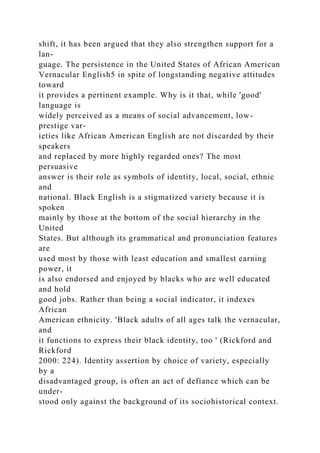 Language and identity - individual, social, national .docx