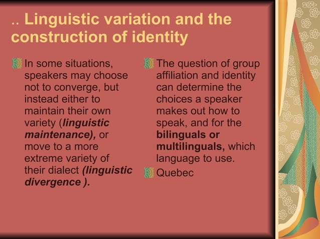 Language and identity[1] | PPT | Genealogy and Ancestry | Hobbies & Interests