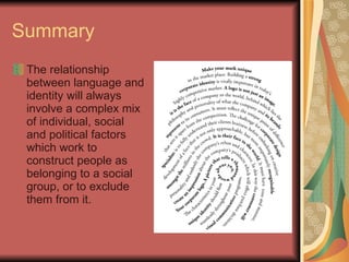 Language and identity[1] | PPT