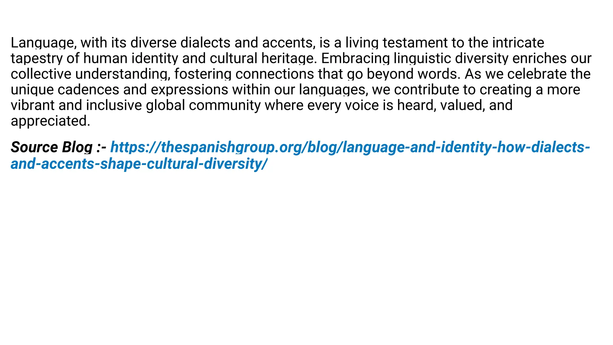 Language and Identity: How Dialects and Accents Shape Cultural ...