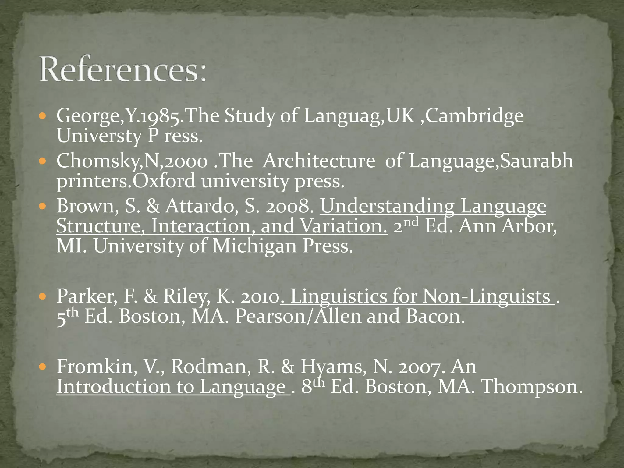 Language and its components | PPTX