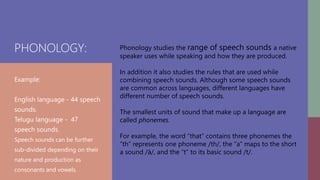 Language and its components, Reference from T.A. Subba Rao | PPTX