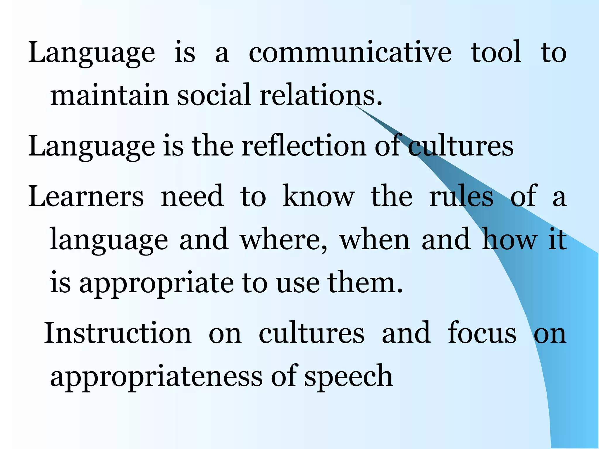 Language and language learning | PPT