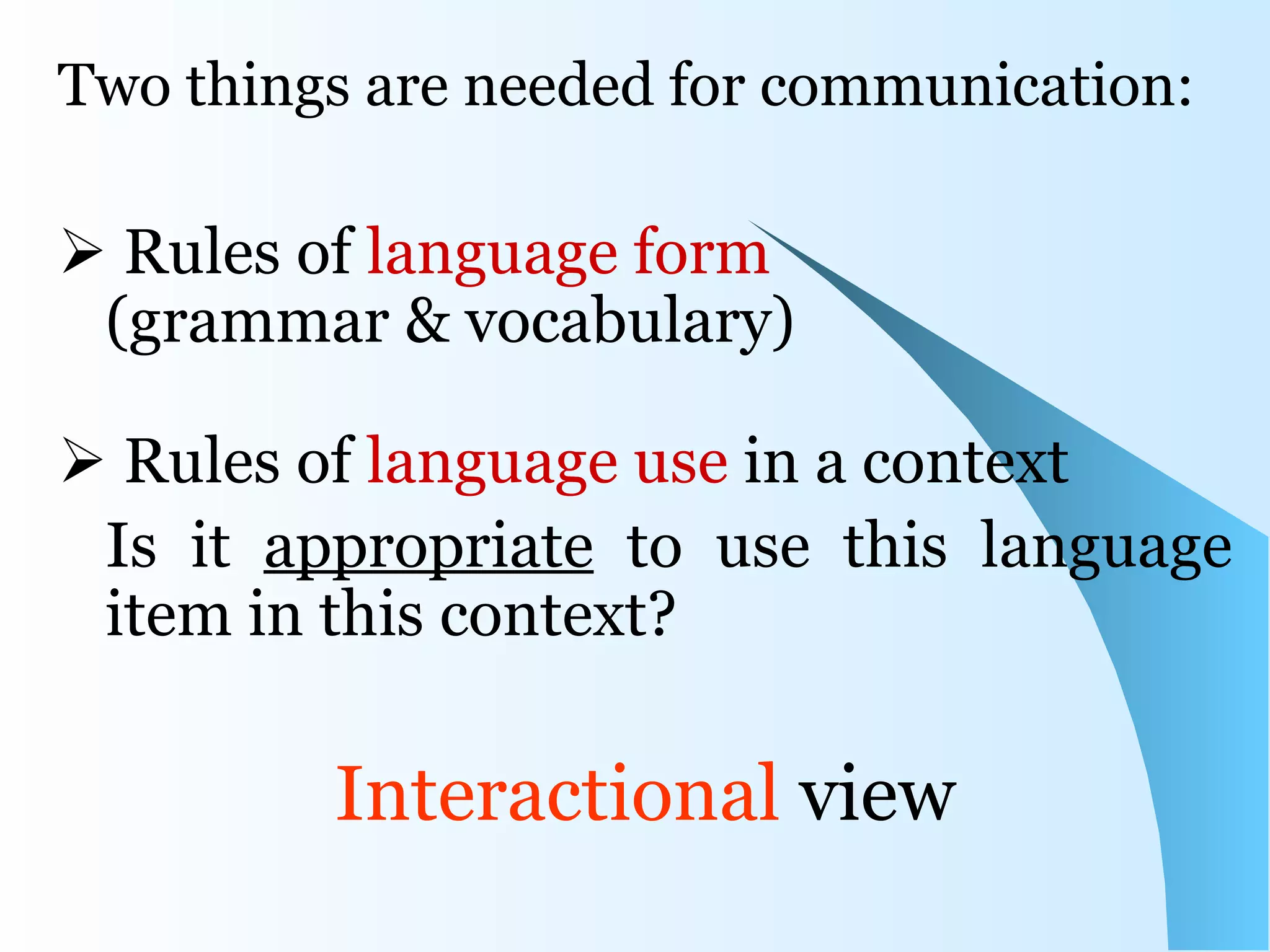 Language and language learning | PPT