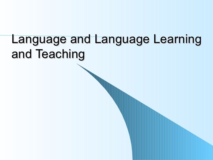 Language and language learning