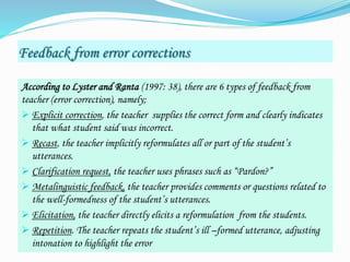 Language and linguistics error analysis | PPTX