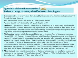 Language and linguistics error analysis | PPTX