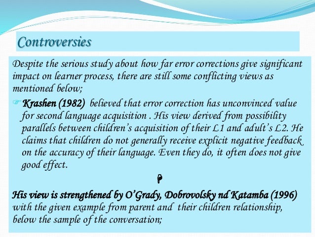 Language And Linguistics Error Analysis 