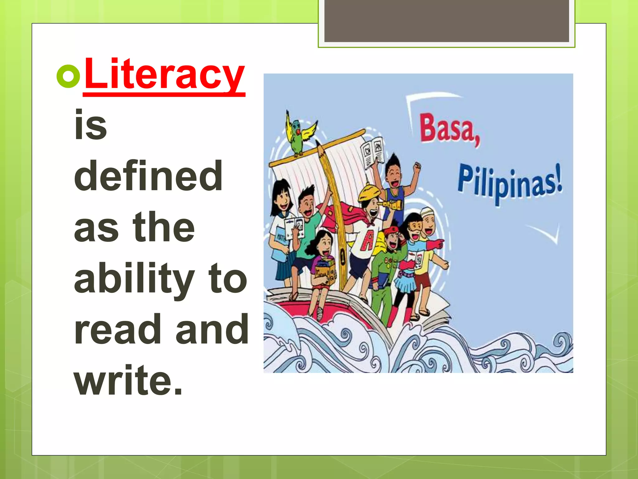 Language and literacy | PPTX