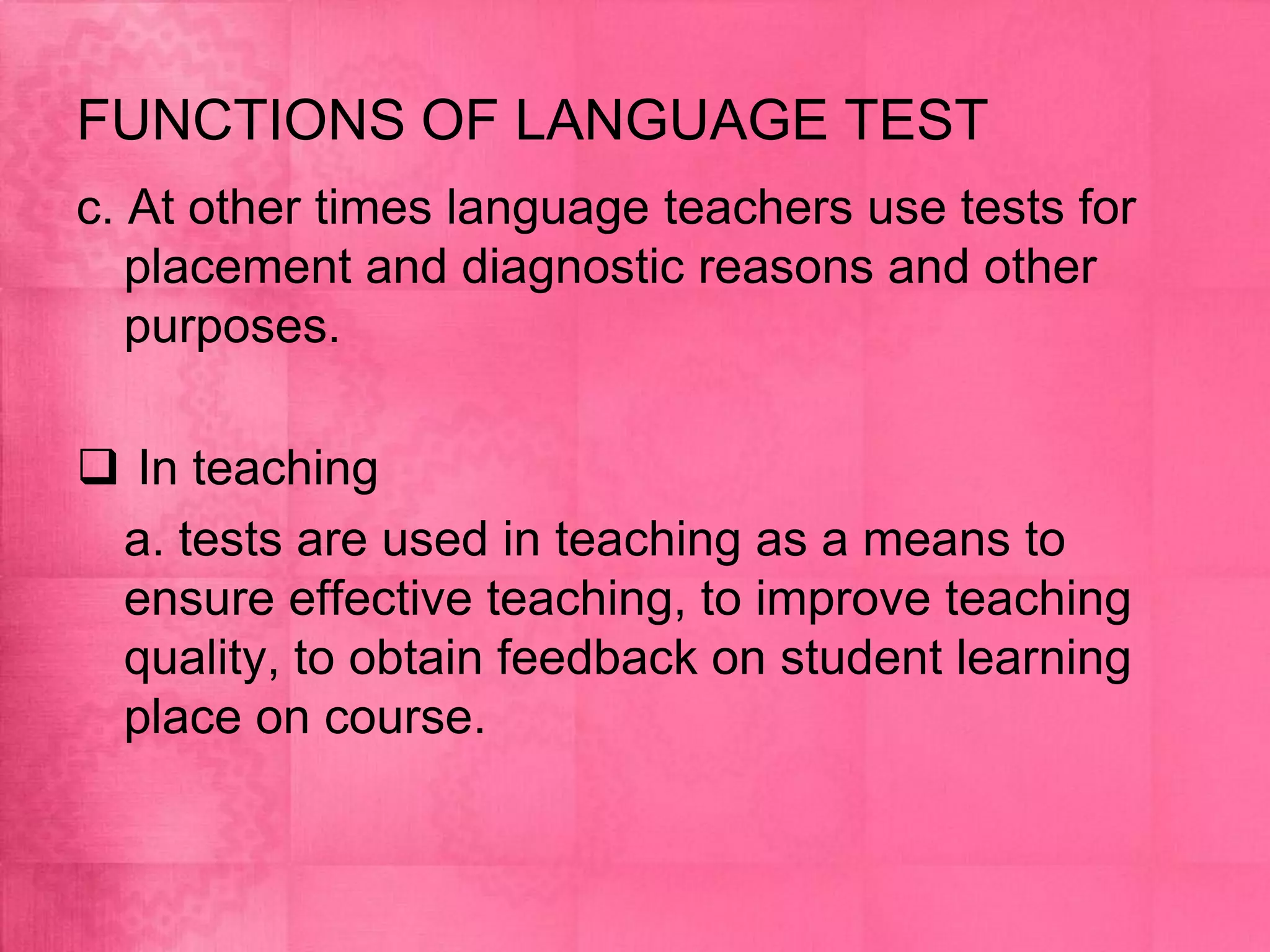 Language and literature assessment (lecture 1) | PPTX
