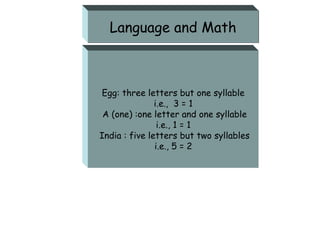 Language and math | PPT