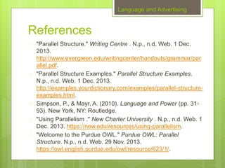 Language and Advertising - 2013 | PPT